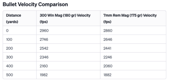 300 Win Mag vs 13 Popular Cartridges (Ballistic Tables & Graphs)